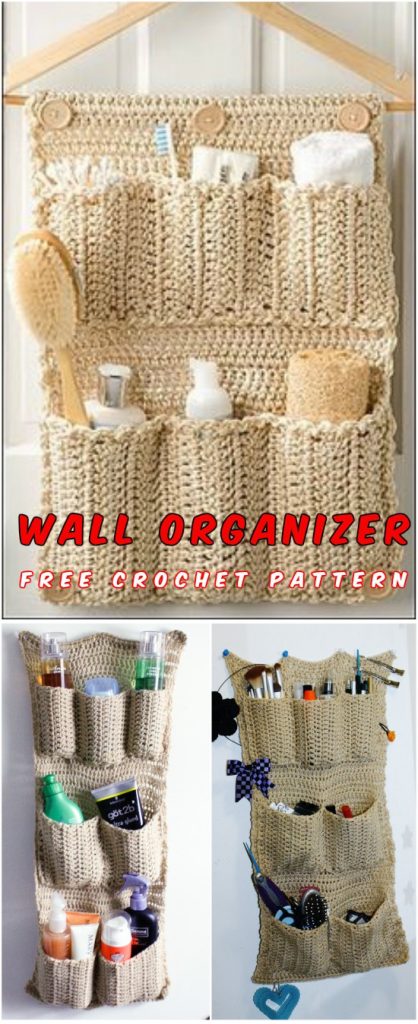 Wall Crochet Organizer Free Crochet Pattern - Styles Idea