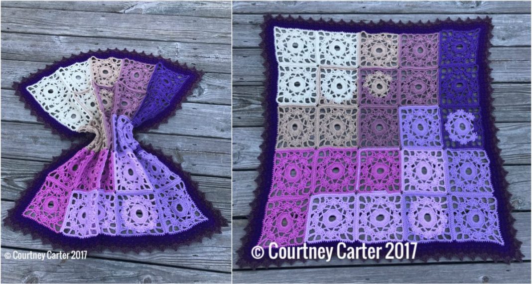 Seasons of Lavender Blanket Free Crochet Pattern - Styles Idea