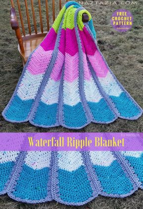 Waterfall Ripple Blanket Crochet Pattern Free - Styles Idea