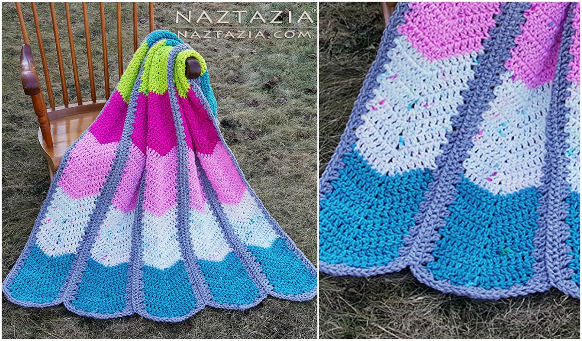 Waterfall Ripple Blanket Crochet Pattern Free - Styles Idea