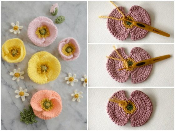 April Iceland Poppy Free Crochet Pattern - Styles Idea