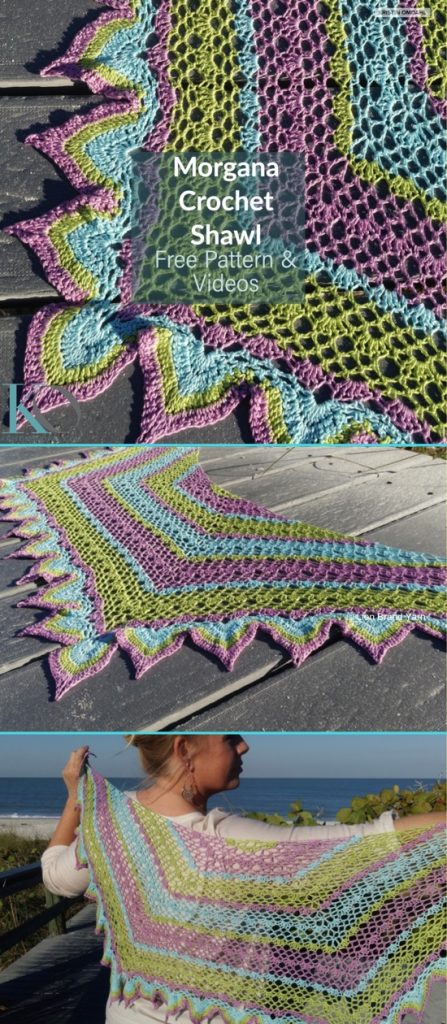 Morgana Crochet Shawl Free Crochet Pattern - Styles Idea
