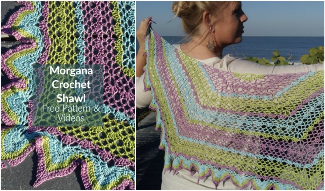 Morgana Crochet Shawl Free Crochet Pattern - Styles Idea