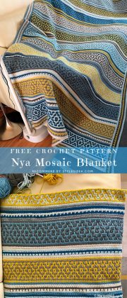 Nya Mosaic Blanket Free Crochet Pattern - Styles Idea