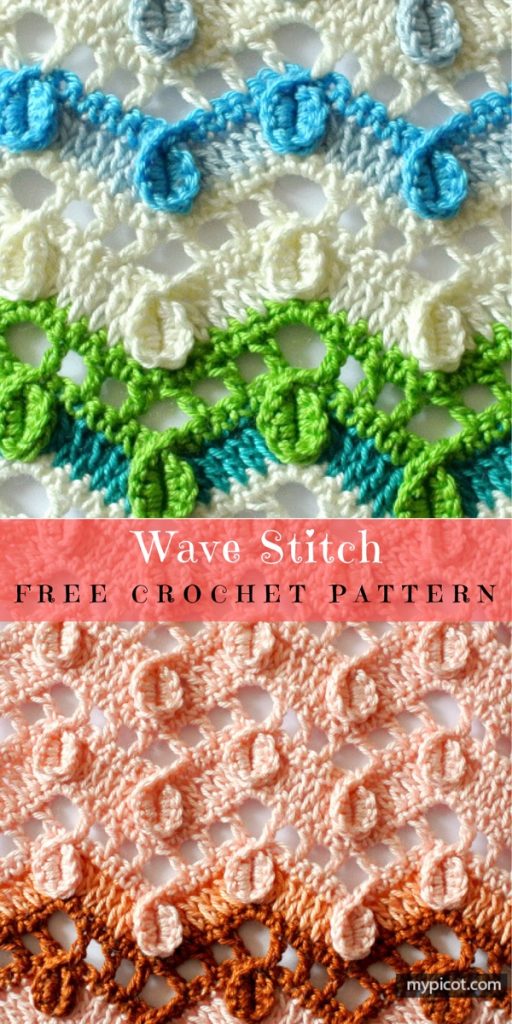 Wave Stitch Free Crochet Pattern - Styles Idea