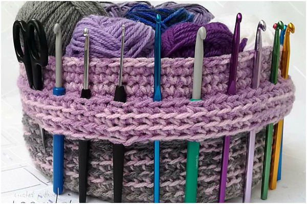 Yarn Basket Free Crochet Pattern - Styles Idea