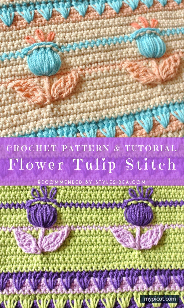 Flower Stitch Free Crochet Pattern - Styles Idea