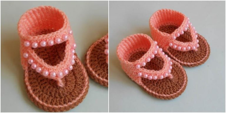 How to Crochet Baby Sandals Design Free Pattern - Styles Idea