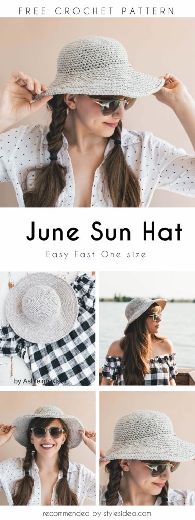 June Sun Hat Crochet Patterns Free - Styles Idea