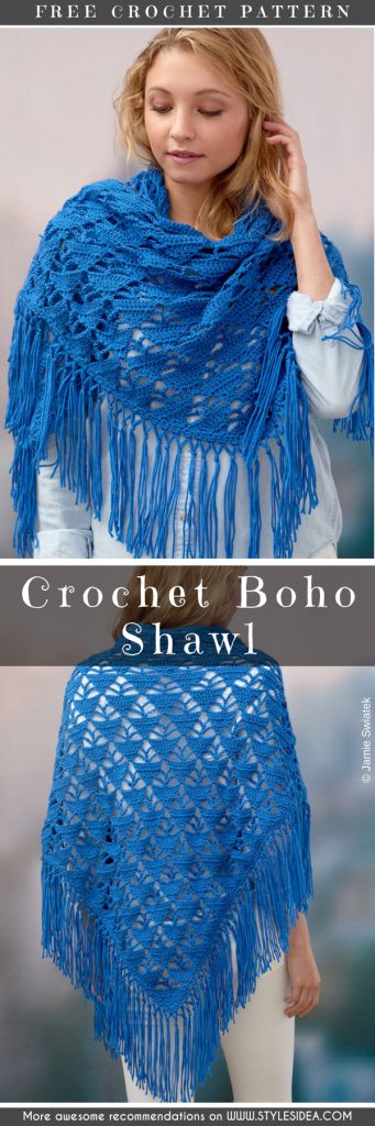 Boho Shawl Crochet Pattern Free - Styles Idea