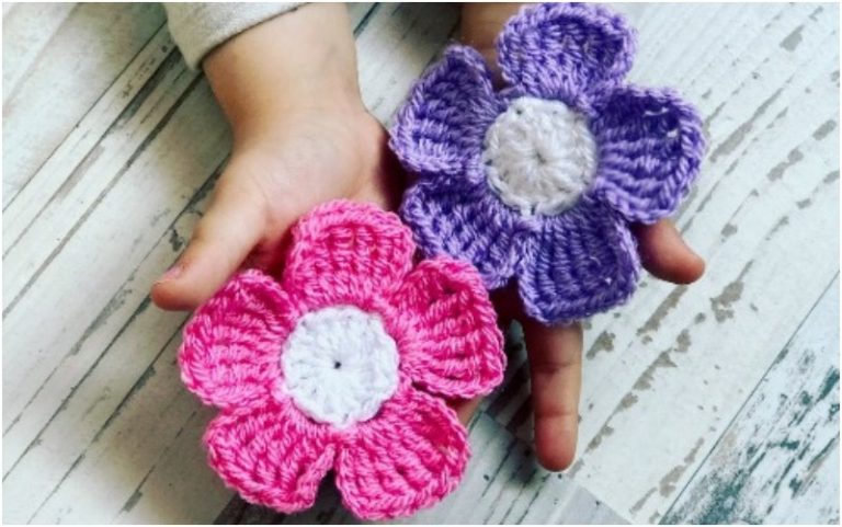 Fast & Easy Flower Crochet Free Pattern Tutorial - Styles Idea