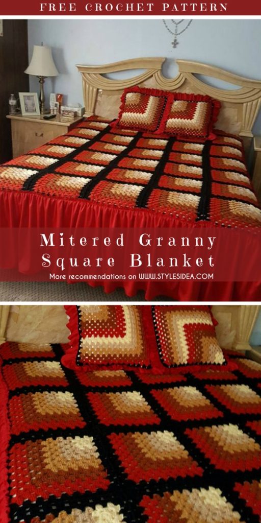 Mitered Granny Square Crochet Pattern Free - Styles Idea