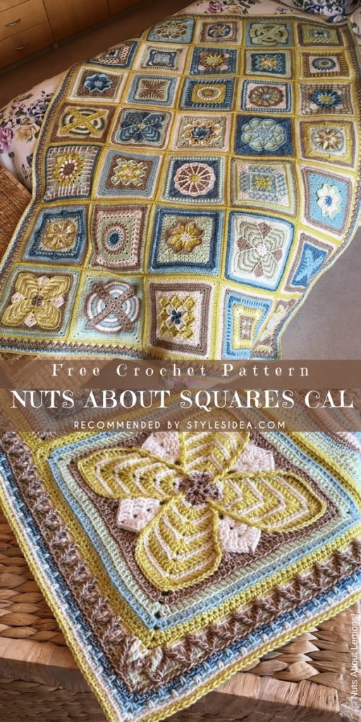 Nuts about Squares CAL Crochet Patterns Free - Styles Idea