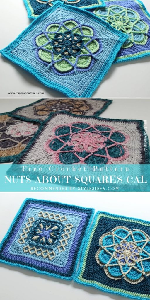 Nuts about Squares CAL Crochet Patterns Free - Styles Idea