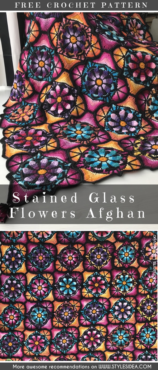 Free Crochet Pattern Stained Glass Afghan at Priscilla Scott blog