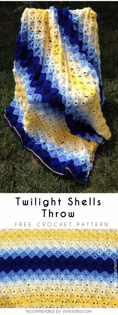 Twilight Shells Throw Crochet Pattern Free - Styles Idea