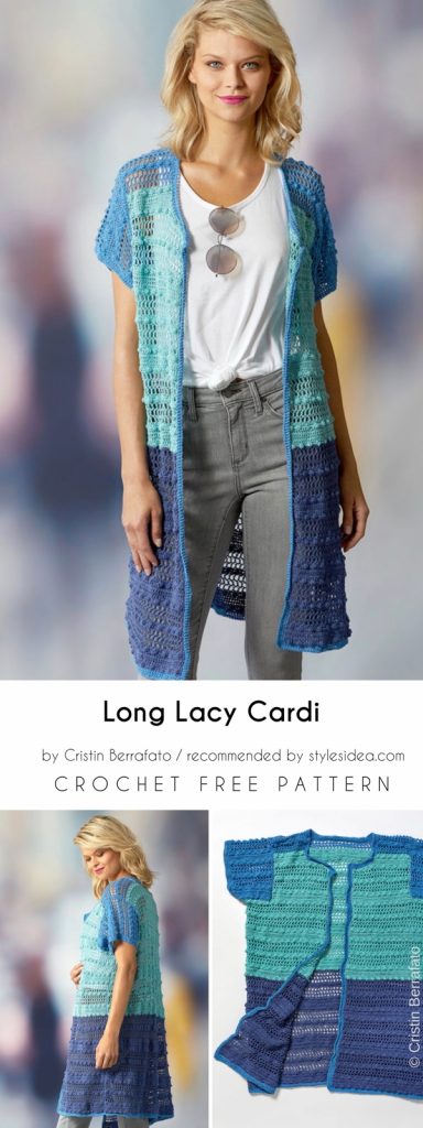 Summer Tunic Cardigans Crochet Free Patterns - Styles Idea