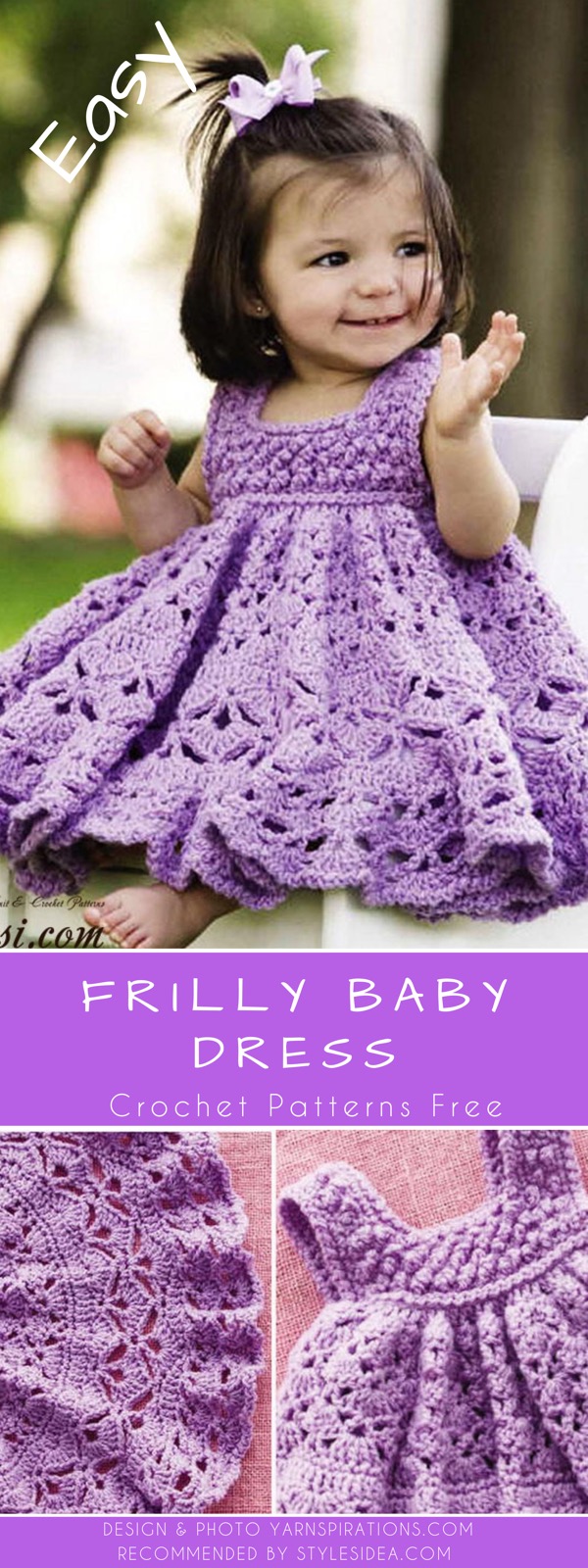 Frilly Baby Dress Crochet Pattern Free - Styles Idea