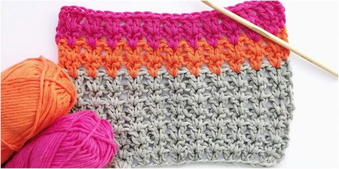 How to crochet the V Stitch Free Tutoria & Pattern - Styles Idea