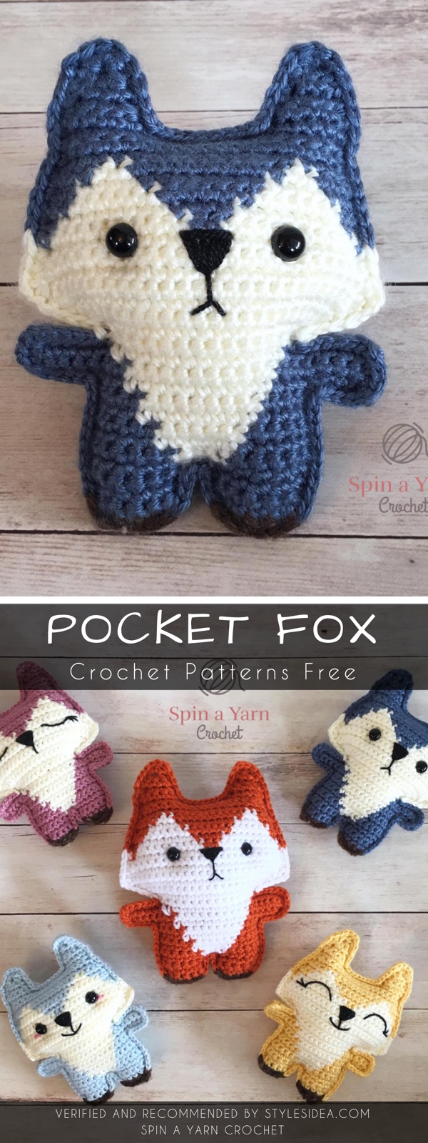 Pocket Fox Crochet Pattern Free - Styles Idea